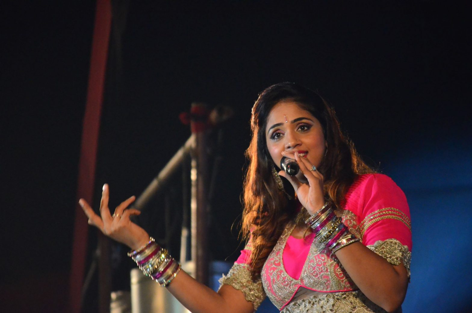 Mauli Dave – an Indian singer, actress, dancer, and television host ...